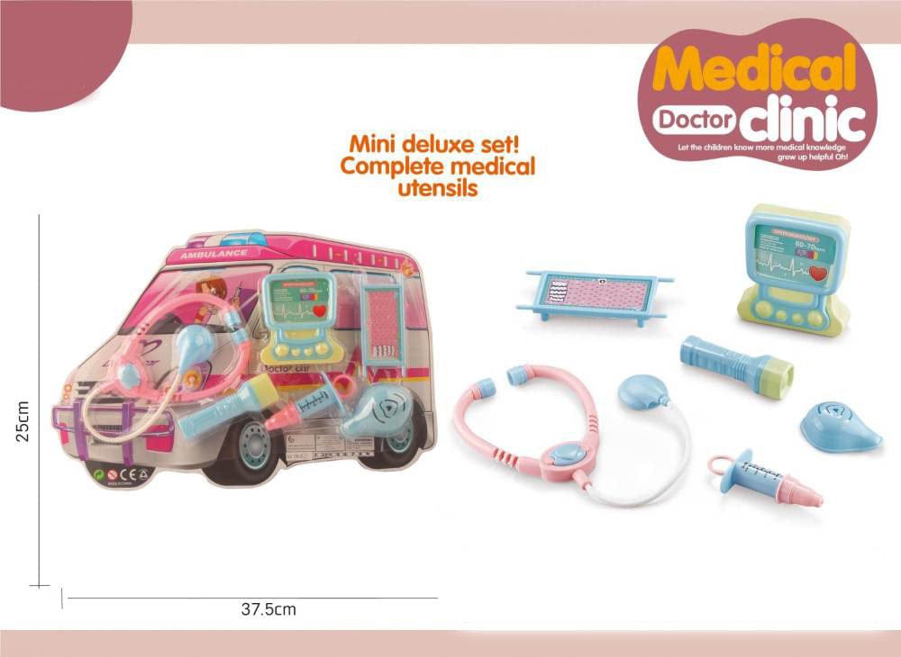 Medical Clinic Play Set – Kids Ambulance Doctor Toy Kit | Pretend Medi ...